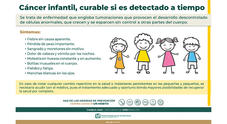 Difunde IMSS Chihuahua los síntomas del cáncer infantil para una ...
