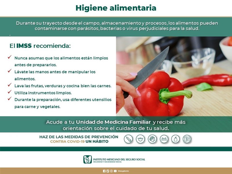 Recomienda IMSS Chihuahua mantener higiene alimentaria - ENCORTO NEWS Recomienda IMSS Chihuahua mantener higiene alimentaria - ENCORTO NEWS