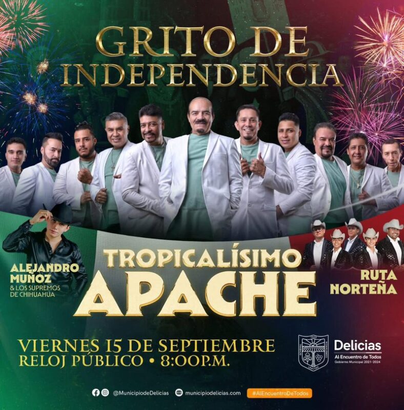 PRESIDENCIA DELICIAS INVITA A CELEBRAR FIESTAS PATRIAS - ENCORTO NEWS