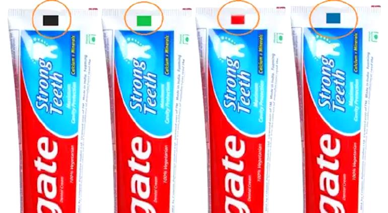 ESTO ES LO QUE SIGNIFICAN LOS CÓDIGO DE COLOR EN LAS PASTAS DENTALES ...