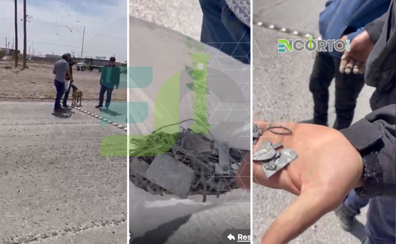 REPARTIDORES DENUNCIAN SABOTAJE CON CLABOS EN LA AV. FERNANDO BAEZA - ENCORTO NEWS